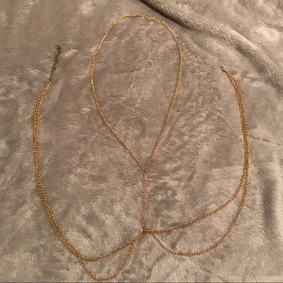 Jewelry | Custom Made Gold Body Chain | Poshmark